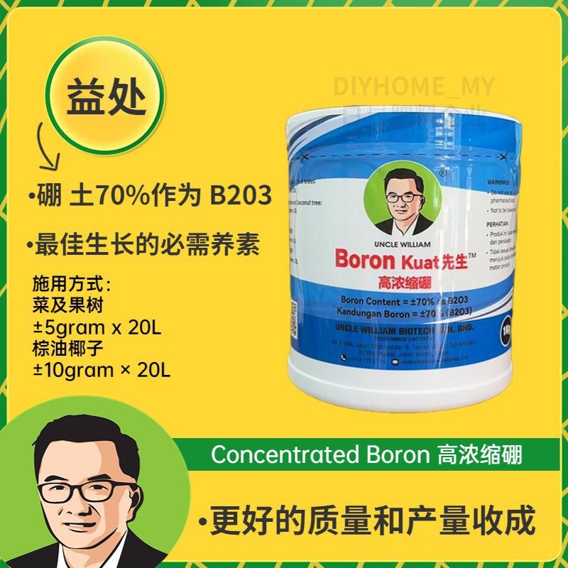 Uncle William Biotech Boron Kuat先生 Concentrated Boron 高浓缩硼 1kg | Shopee ...