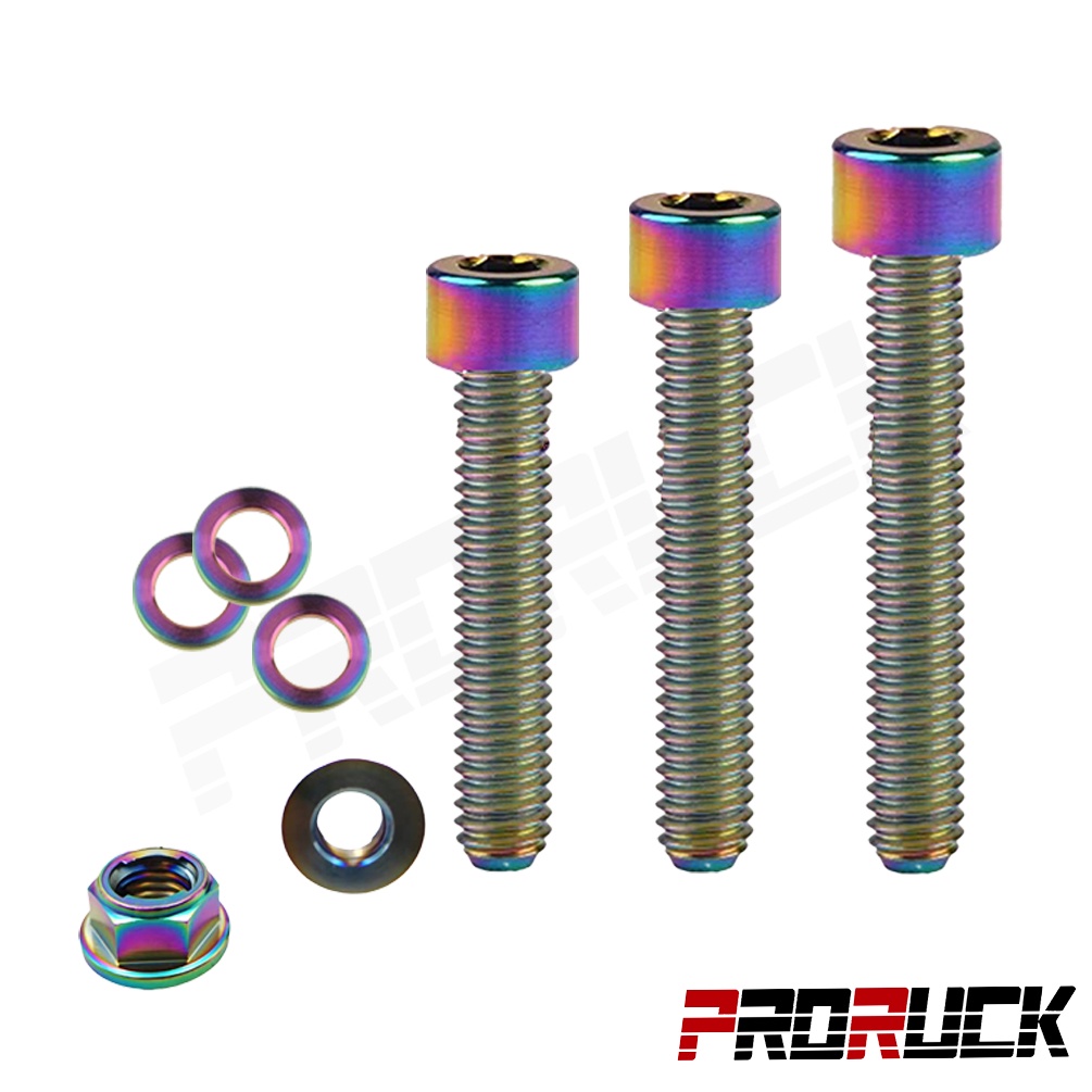 M6 Titanium Screw M6x30 M6x35 M6x40 Titanium Bolts M6 Nut M6 Washer ...