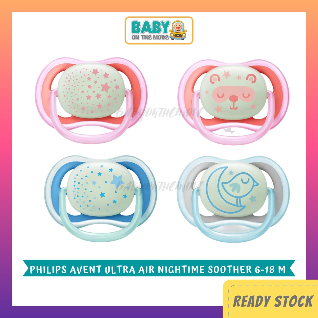 PHILIPS AVENT Ultra Air Nighttime Pacifier 6-18 Months (Sabah) | Shopee ...