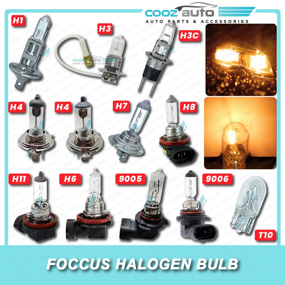 Car Motorcycle Halogen Headlight Headlamp Bulb H1 H3 H3C H4 H7 H8 H11 ...