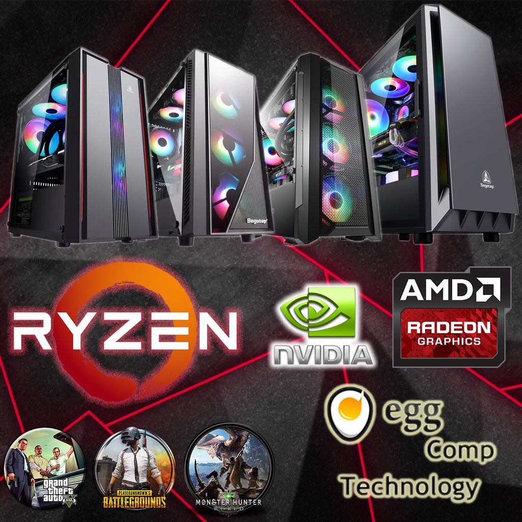 Custom Made Budget Gaming PC Desktop / Ryzen 3100 3500X 3600 RX560 ...