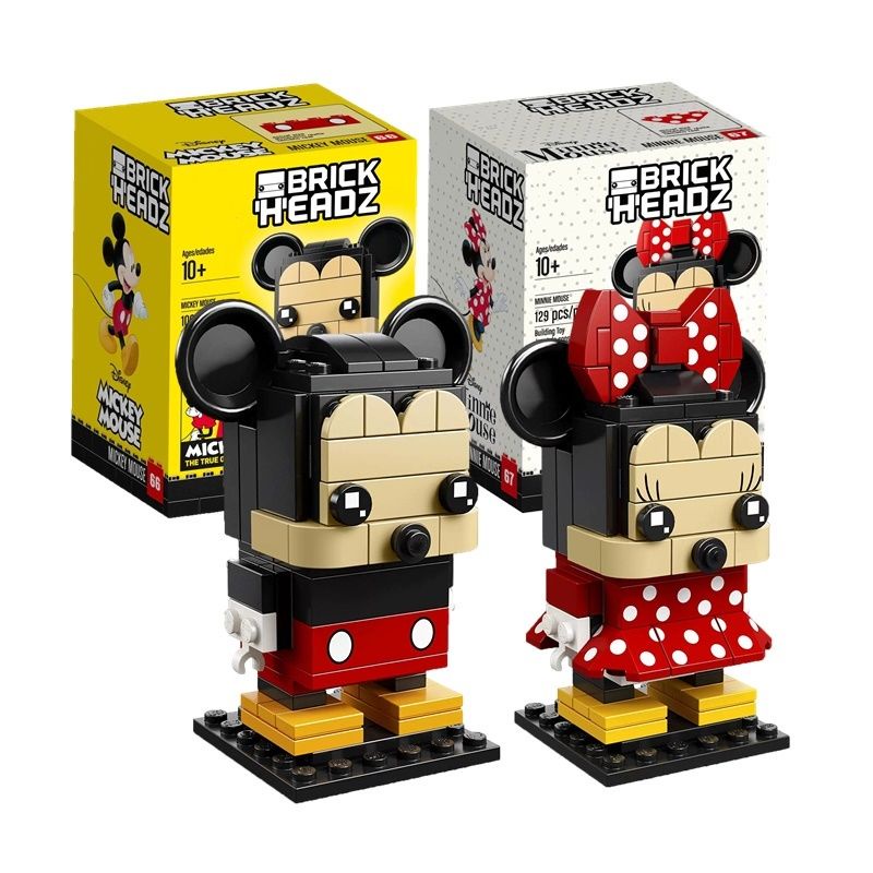 Mickey Mouse Building Block Toy Small Particle Disney CP Mickey Minnie ...