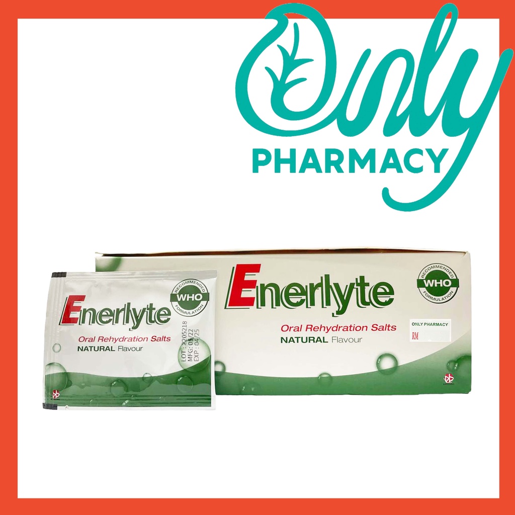 ENERLYTE ORS Oral Rehydration Salt 1 sachet Natural Flavour | Shopee ...