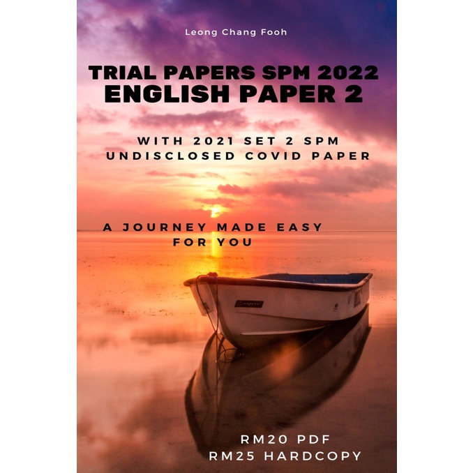 [PDF & Hardcopy] Trial Papers SPM 2022 English Paper 2 - 10 sets ...