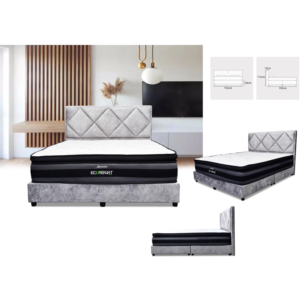 MX68 Queen/King Bed Frame / Katil Divan | Shopee Malaysia