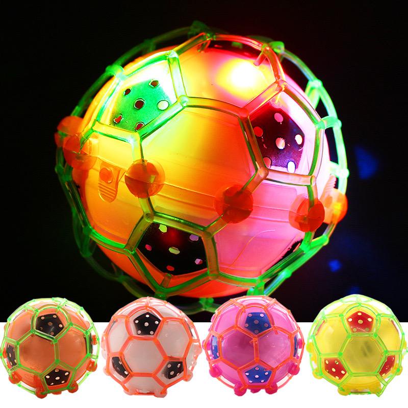 Bouncing Football LED Flashing Light Music Jumping Ball Interactive ...
