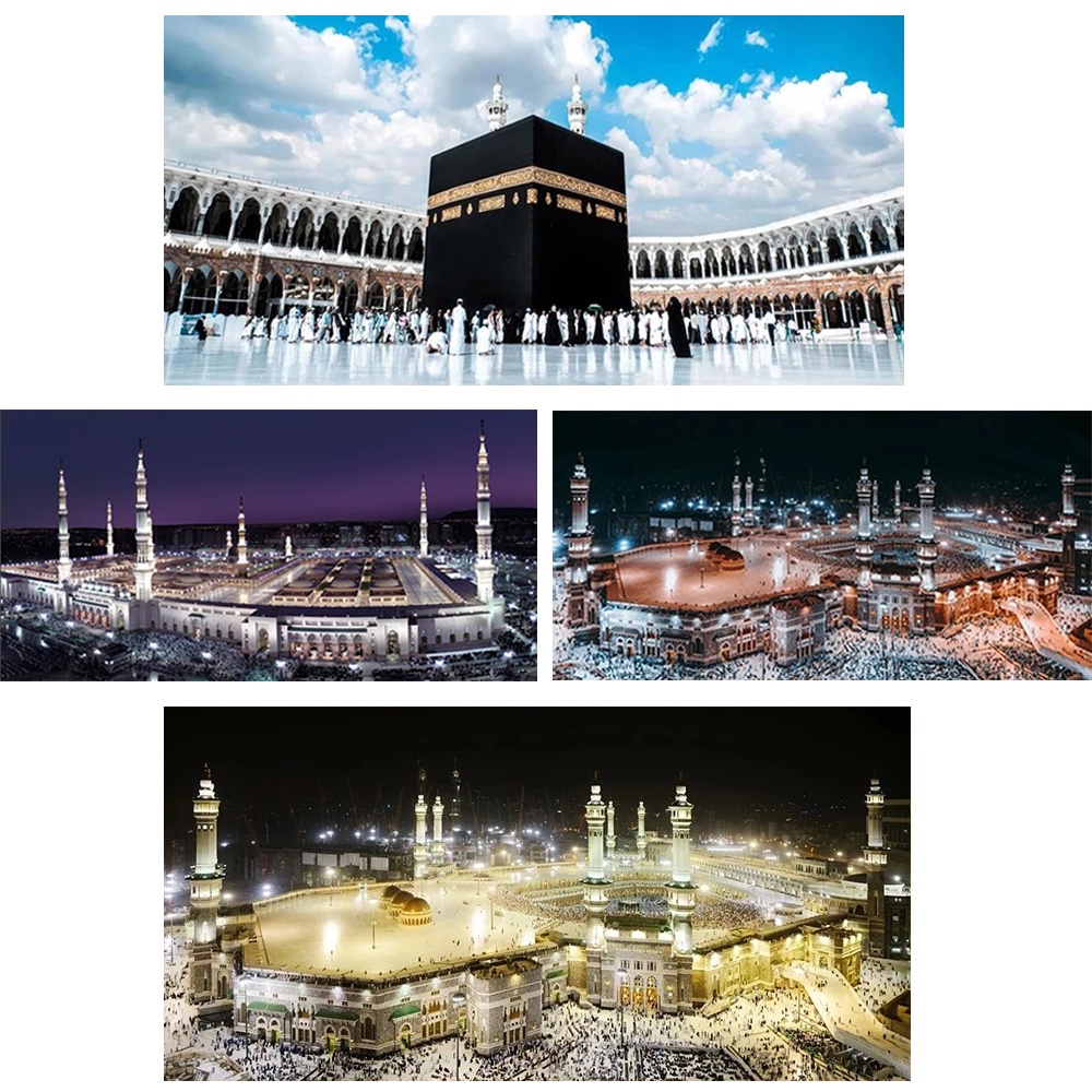 5D DIY diamond painting Muslim Islamic holy city Mecca pilgrimage ...