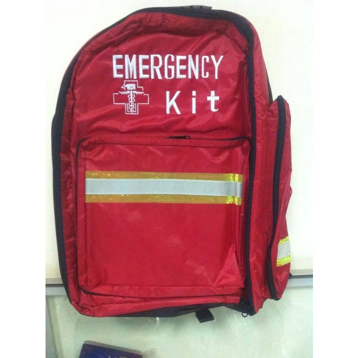 MERAH Red First Aid backpack Emergency Kit + Complete Contents Type A ...