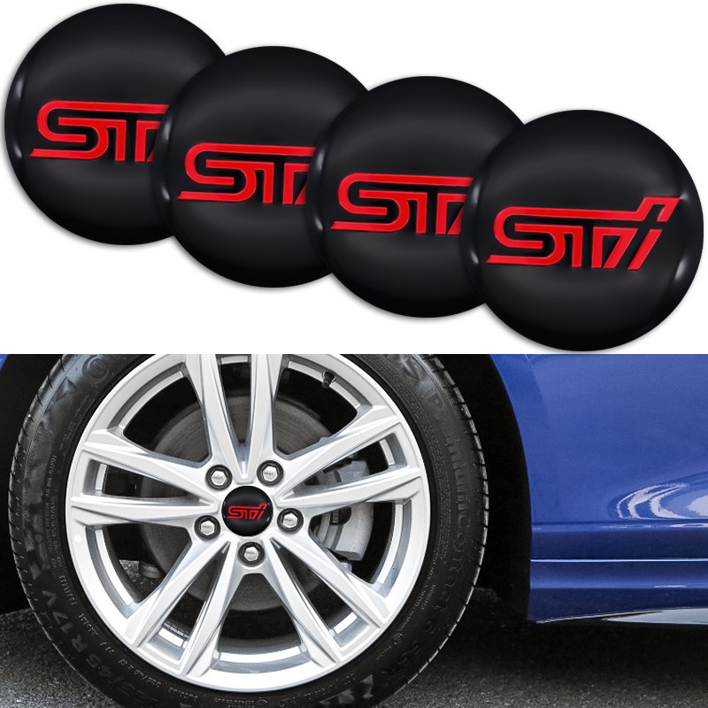 4pcs 56mm Wheel Center Cap Stickers Car Rims Hubcaps Cover Emblem Badge ...