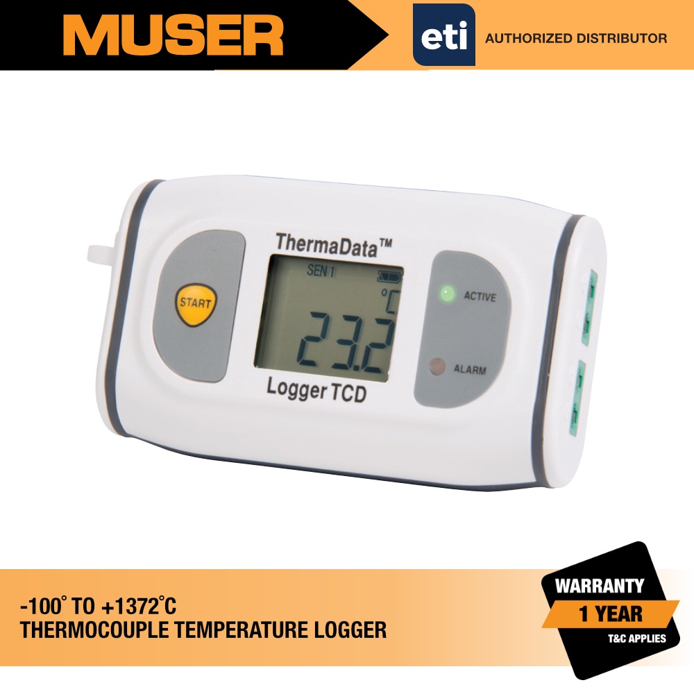 ETI ThermaData Logger 2 input Thermocouple (K) with LCD display ...