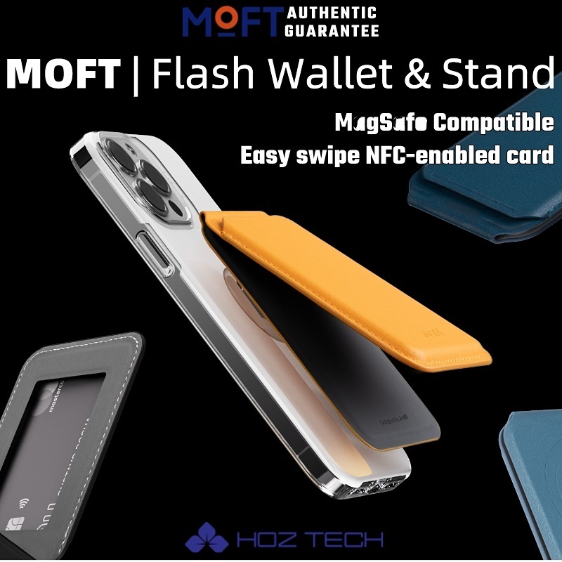 MOFT Flash Wallet & Stand/Easy Swipe NFC-enabled card,Leather Magnetic ...