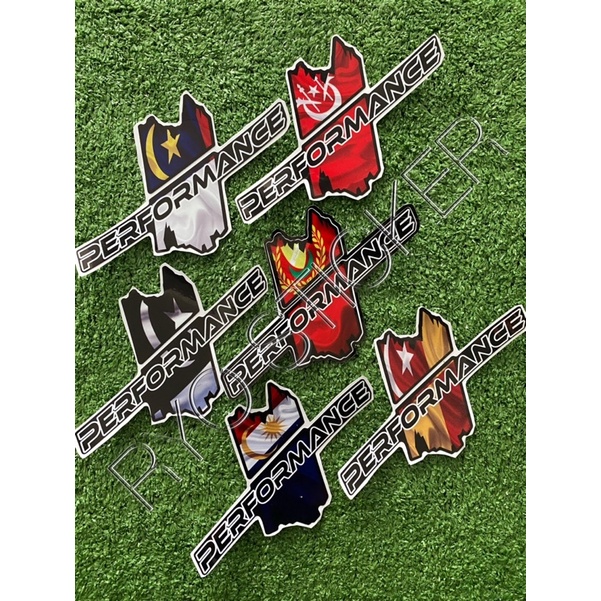 STICKER BENDERA NEGERI PERFORMANCE | Shopee Malaysia