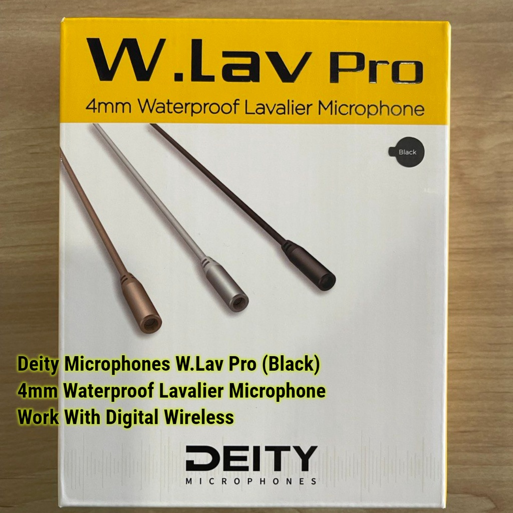 Deity Microphones W.Lav Pro 4mm Waterproof Lavalier Microphone (Black ...
