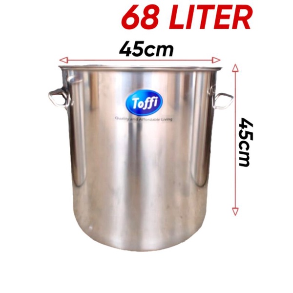PERIUK SUP / PERIUK SUP TEBAL / Toffi Stainless Steel Stock Pot(Thick ...