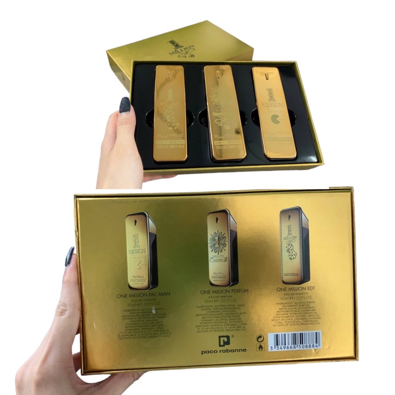 Paco Rabanne 1 Million Parfum 3in1 Gift Set (3x30ml) | Shopee Malaysia