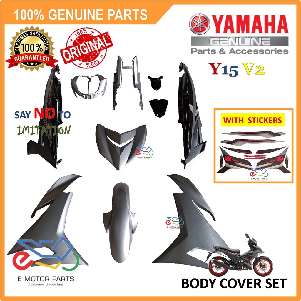 Y15 V2 B17C BODY SET COVER SET Y15ZR MNM3 MAT GREY BODY COVER SET [100% ...