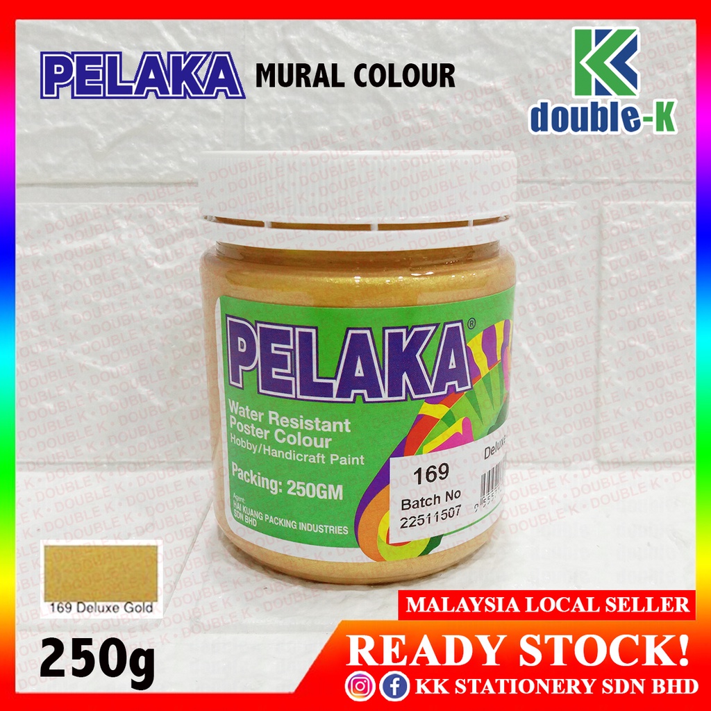 PELAKA Mural Colour/ Poster Colour/ Wall Painting DELUXE GOLD (250g ...
