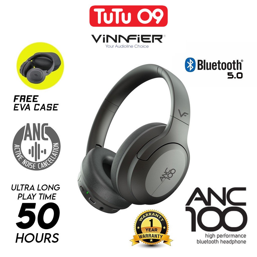Vinnfier ANC 100 High Performance Noise Cancellation Powerful Bass ...
