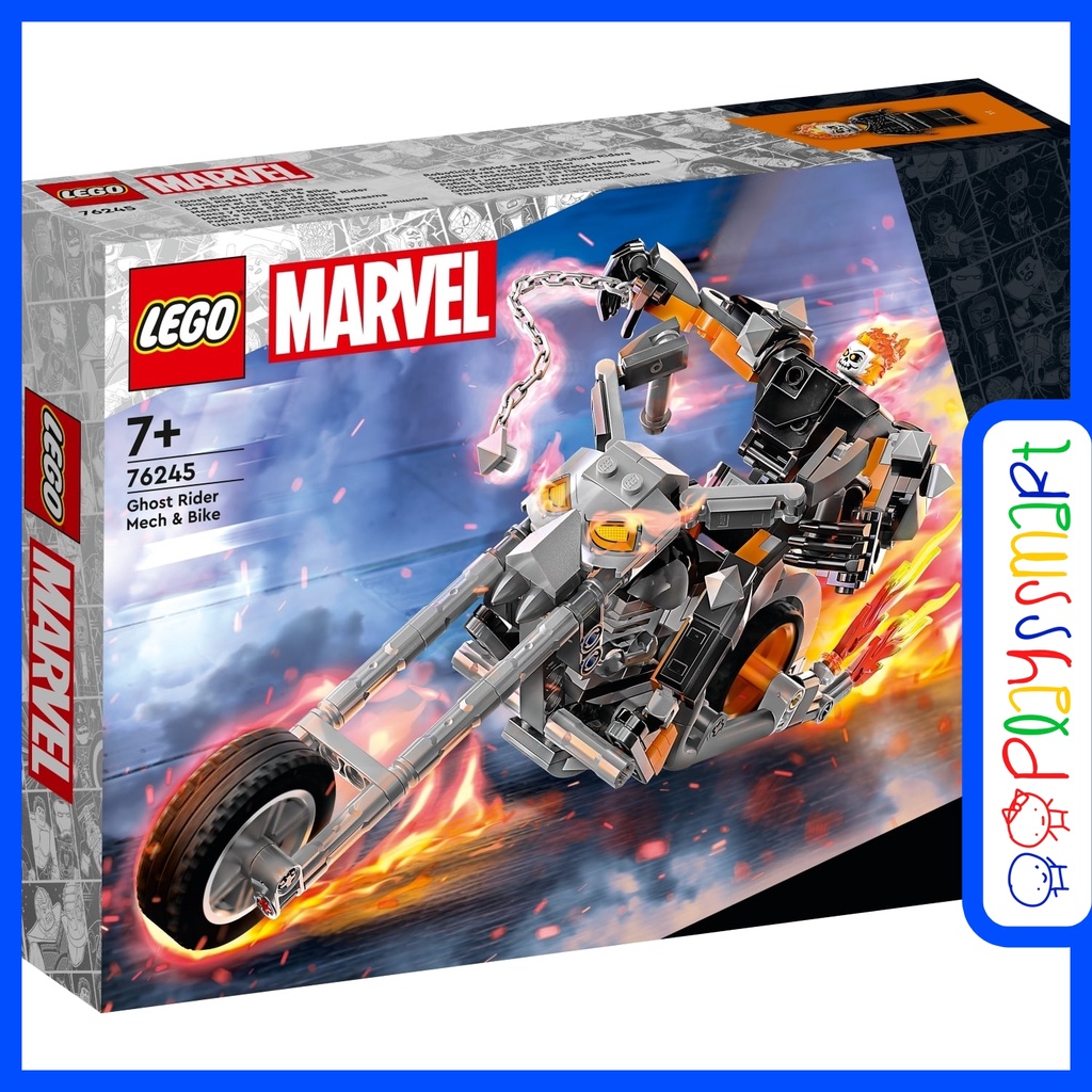 76245 LEGO Marvel Ghost Rider Mech and Bike | Shopee Malaysia