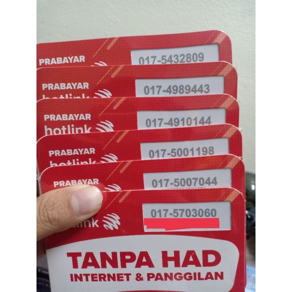 Prepaid hotlink maxis VIP number 017 tanpa had internet & panggilan ...