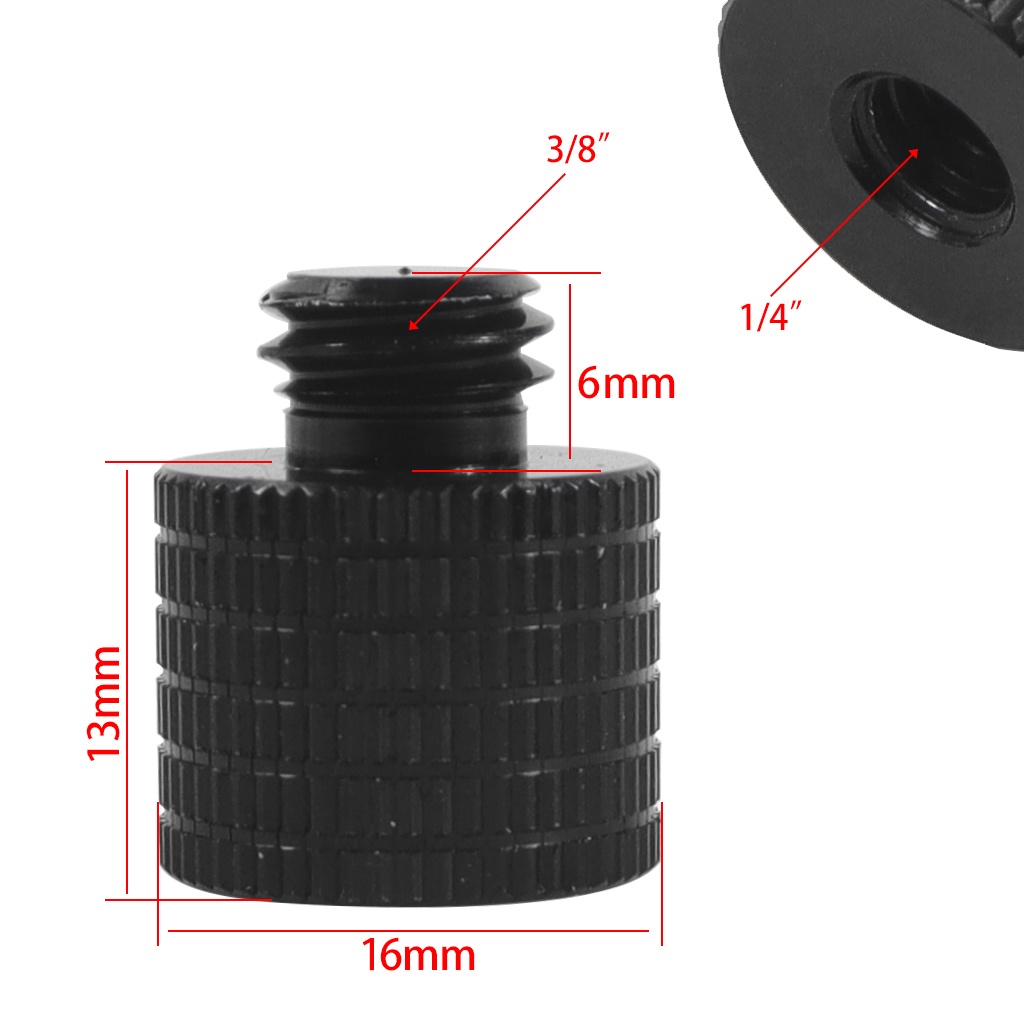 XT-XINTE 1/4" to 3/8" Male to Male Male to Female Thread Screw Mount ...
