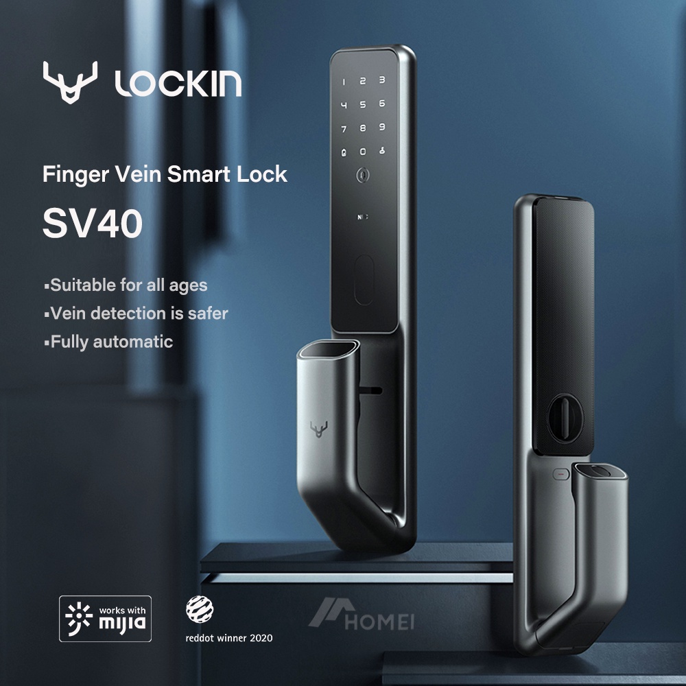 Lockin SV40 Smart Finger Veins Digital Biometric Electronic Door Lock ...