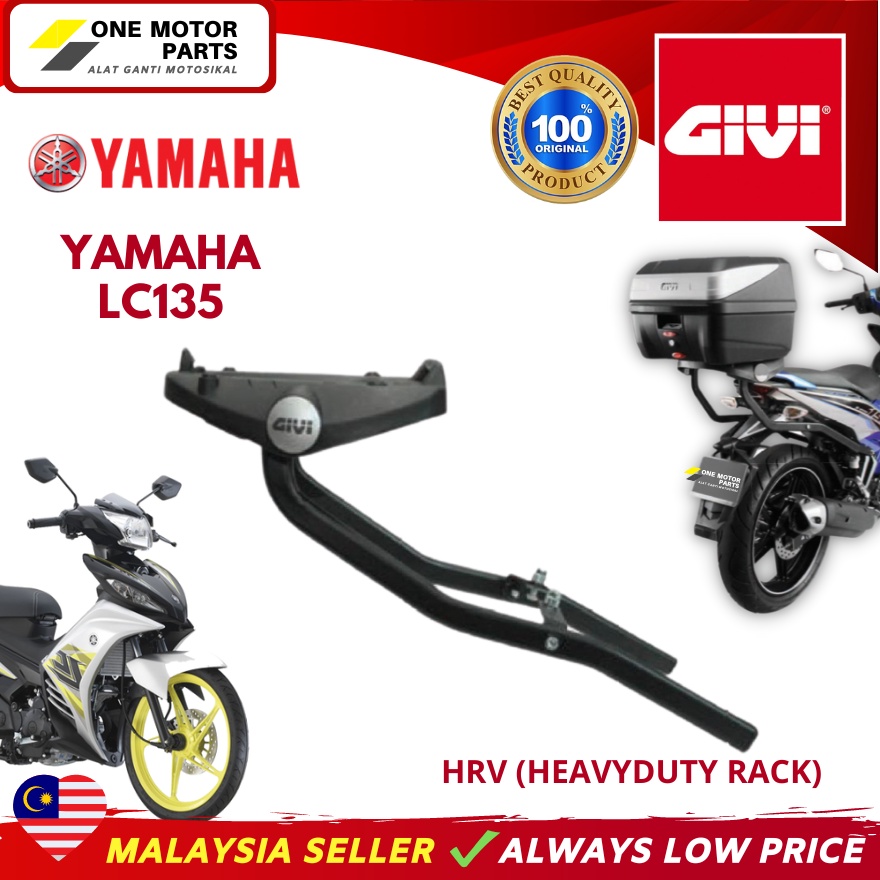 Yamaha LC135 V2 - V8 Givi Heavy Duty Rack Racking System / Monorack J ... Yamaha LC135 V2 - V8 Givi Heavy Duty Rack Racking System / Monorack J ...