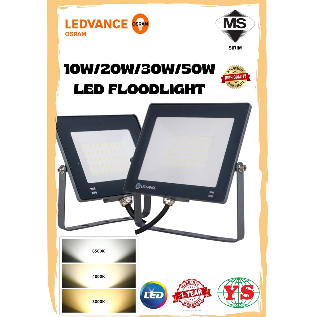 OSRAM LEDVANCE GEN 2 LED FLOODLIGHT LED SPOTLIGHT OUTDOOR SPOTLIGHT 10W ...