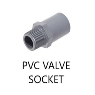 PVC Pipe Fitting Connector Socket Elbow Tee Valve Plug End Cap PT ...
