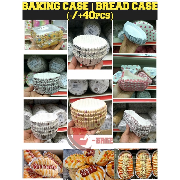 -/+40PCS BAKING CASE | KES ROTI | DAUN | BOAT | SEGITIGA | SEGI BESAR ...