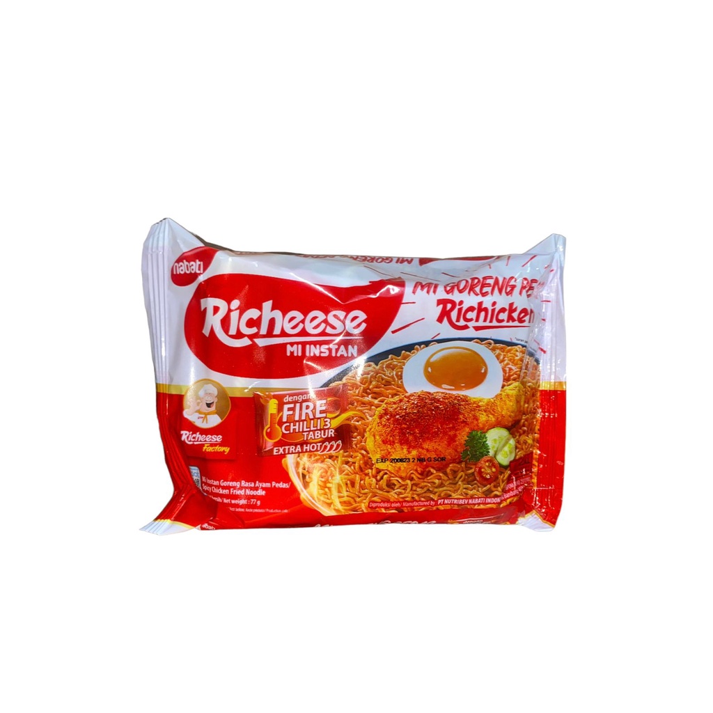 Richese Cheese Fried Noodles - Netto 74gr | Shopee Malaysia