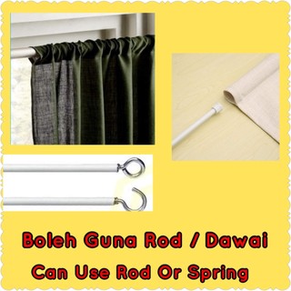 Premium Long Curtain Rod Type / Langsir Panjang Dawai Tirai Tingkap ...