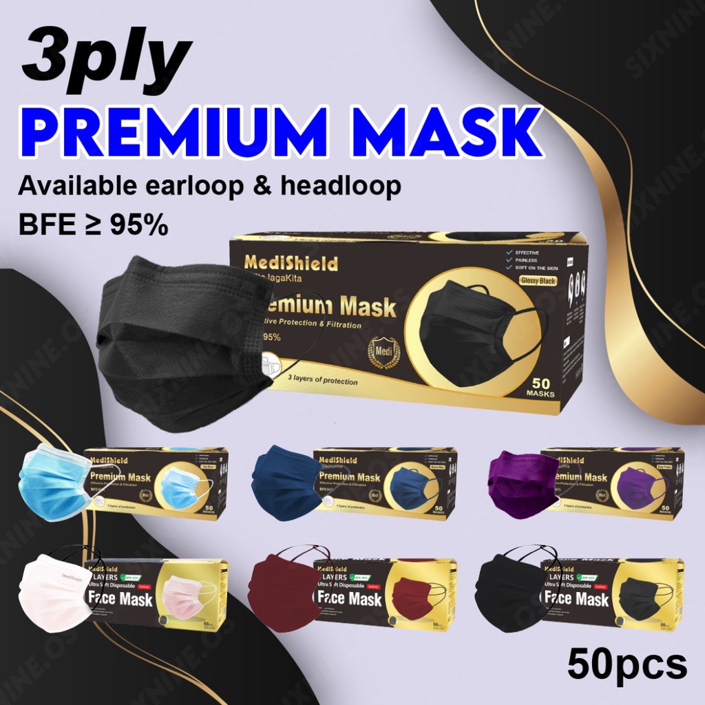 Ready Stock Face Mask 3ply Disposable Mask Premium Non Medical Mask ...