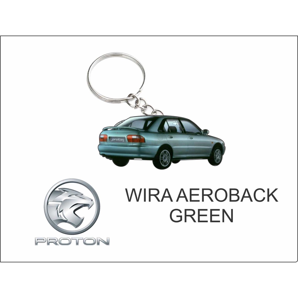 proton wira aeroback green keychain 2d | Shopee Malaysia