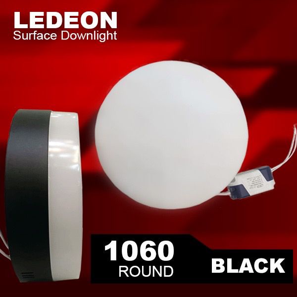 YETPlus LEDEON 1060 LED Round Ceiling Surface Downlight (4" 12W / 6 ...