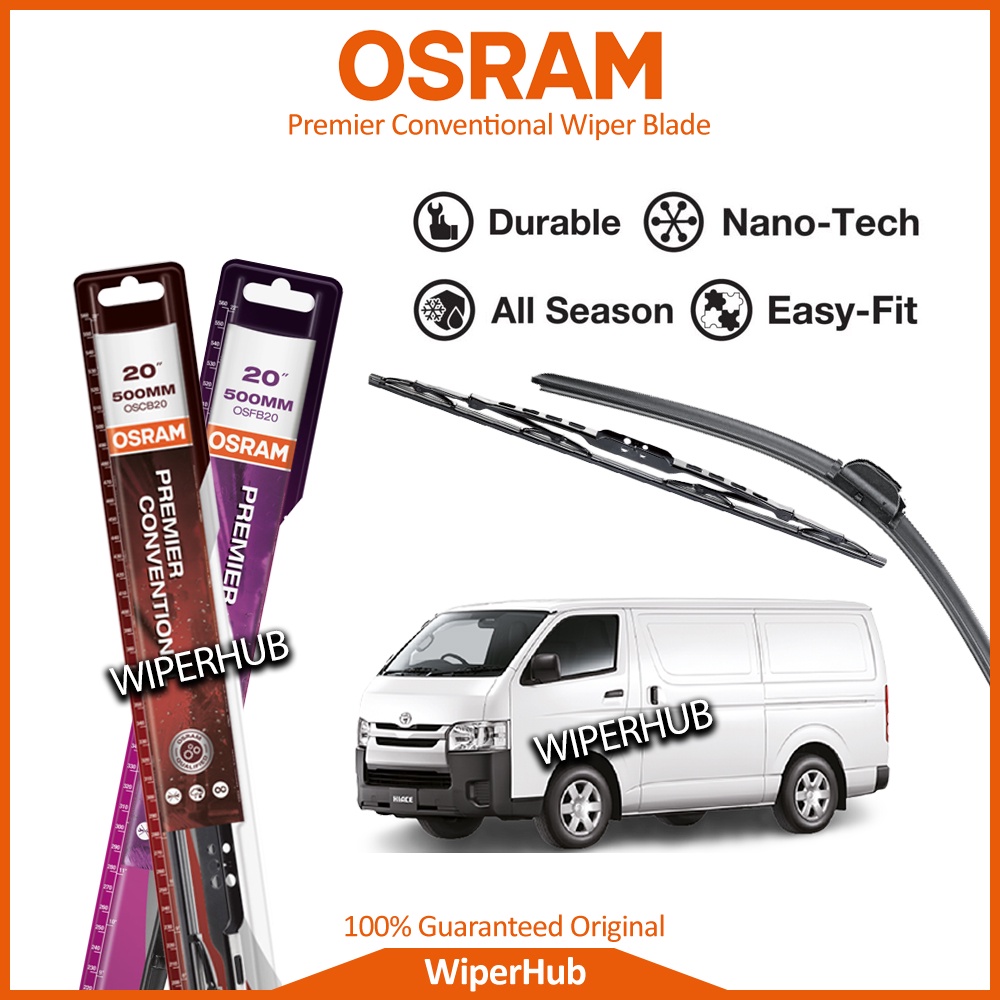 Osram Toyota Hiace 2005-2017 Premier Conventional Flat Wiper Blade ...