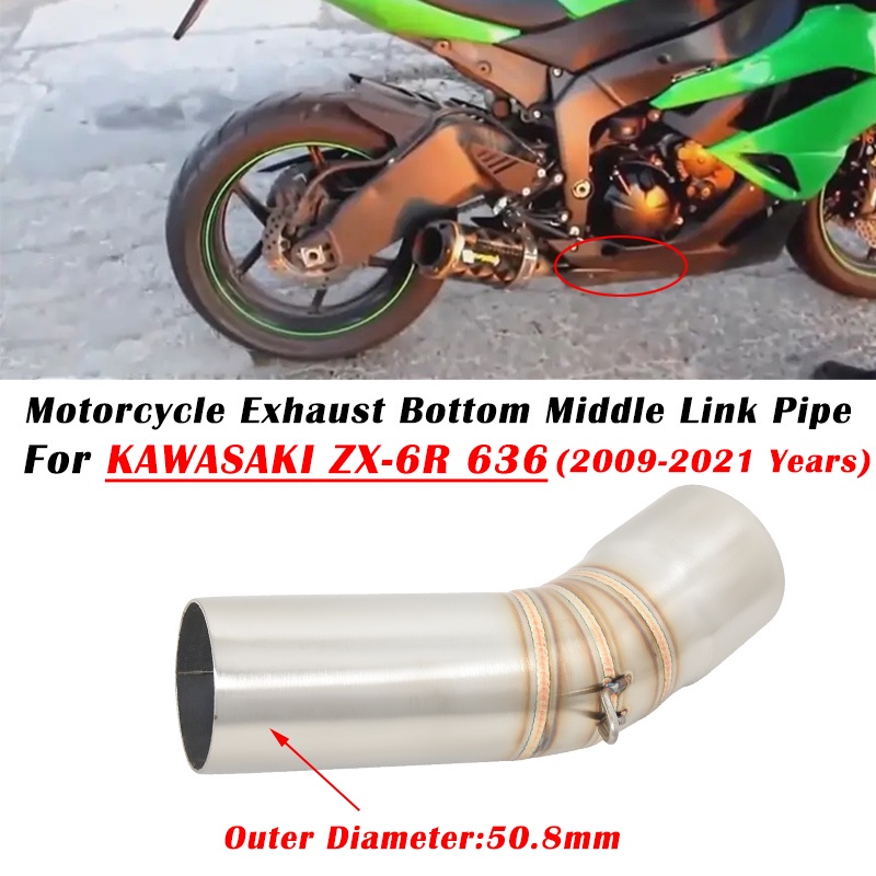 For KAWASAKI Ninja ZX-6R 636 ZX6R 2009 - 2021 Motorcycle Exhaust Bottom ...