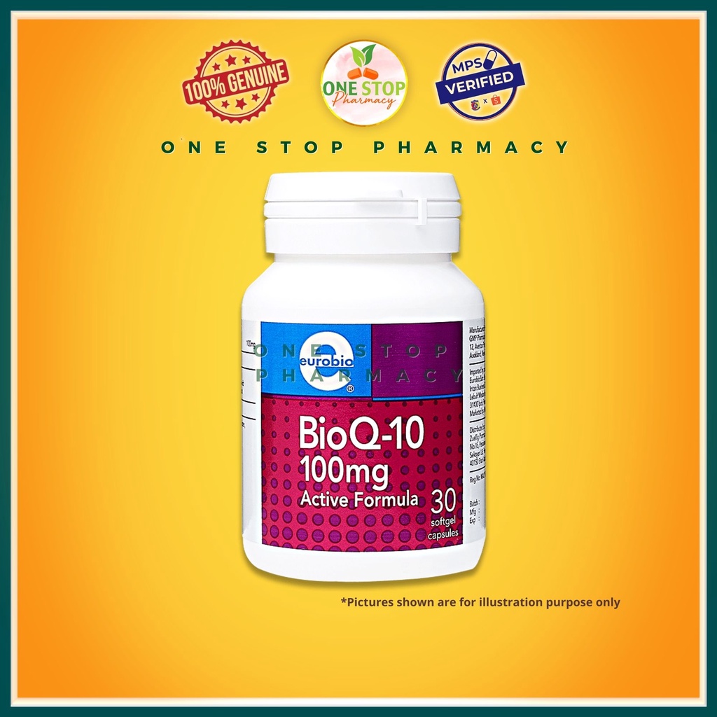 EUROBIO BIO Q-10 100mg ACTIVE FORMULA(30’s)STRONG HEART AND MUSCLE增强心脏和 ...