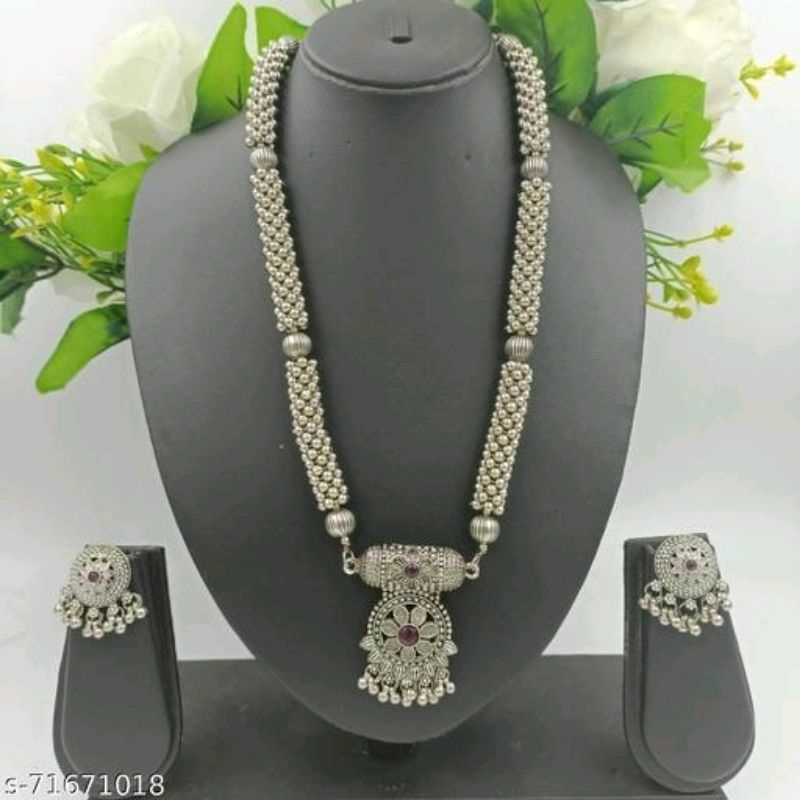 Oxidised Silver Jewellery Set | Shopee Malaysia