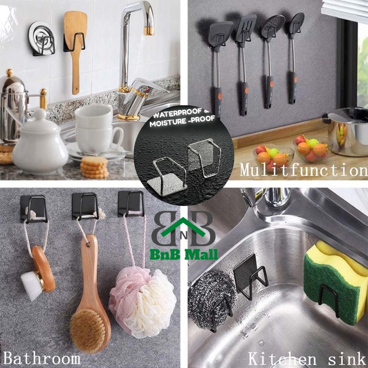 Stainless Steel Kitchen Sponge Holder Drain Drying Rack Basin Sink ...