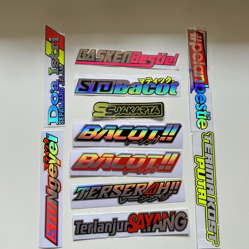 Sticker STICKER STICKER It's Up To Wife Prayer All The Way STD NGEYEL ...