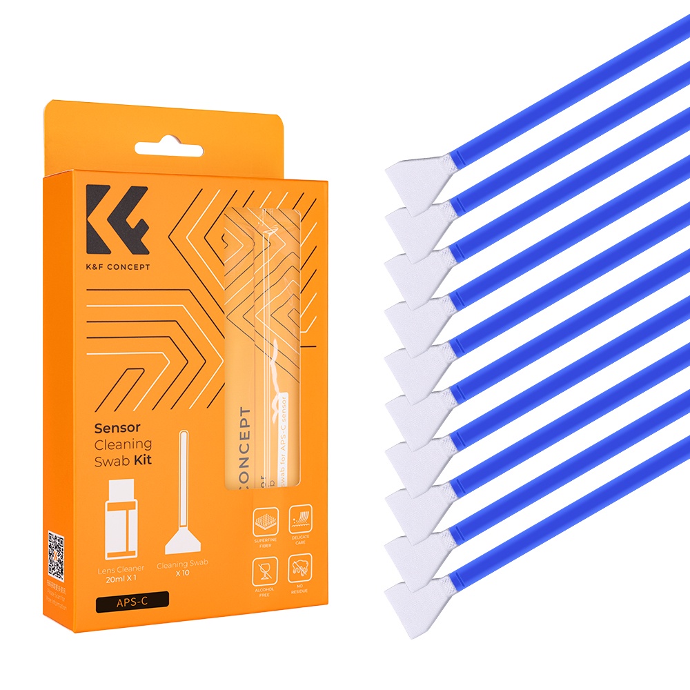 K&F Concept 16mm APS-C Sensor 24mm Full-Frame Cleaning Kit Set Sensor ...