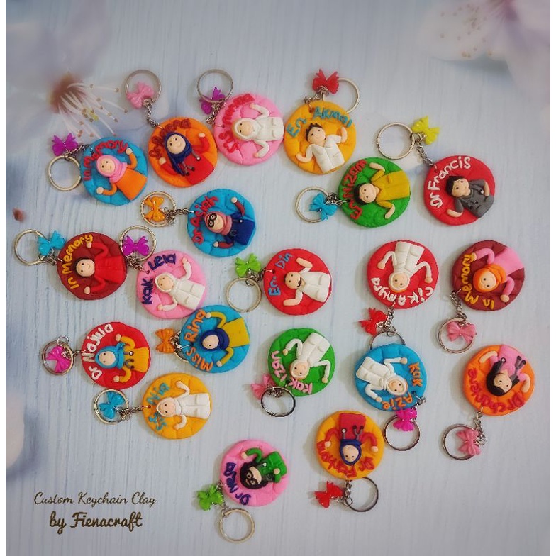 Clay Keychain With Names | Shopee Malaysia