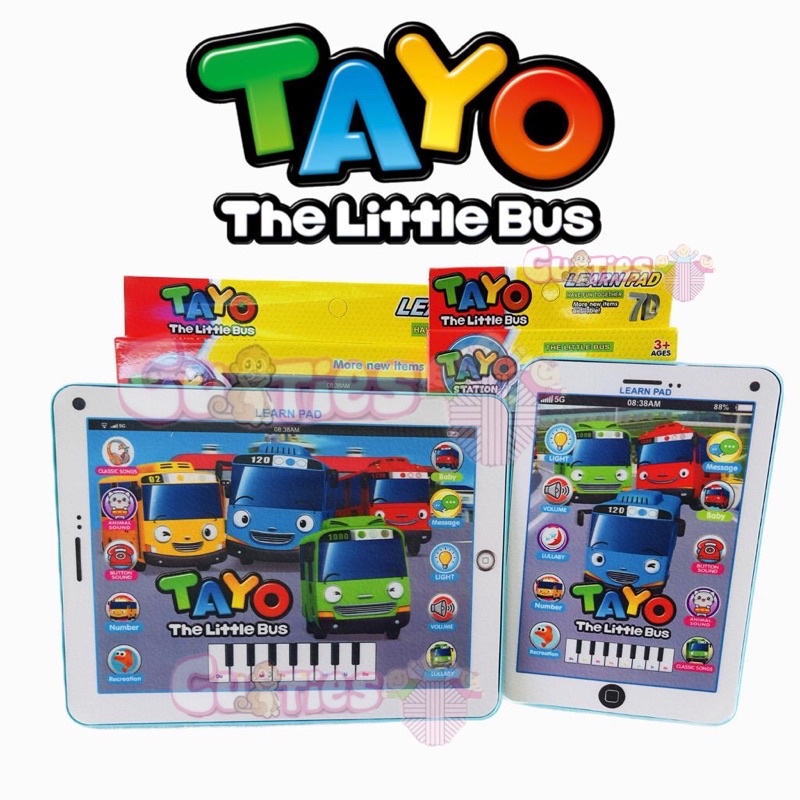 Tayo Bus 7D Touch Screen Tablet pad toys Tayo bus Music phone keyboard ...