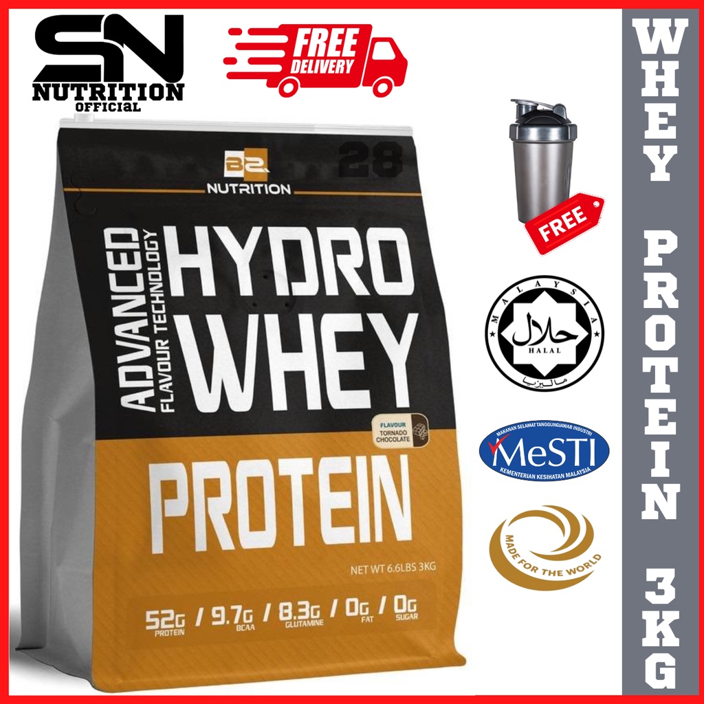 BS Nutrition Hydro Whey Protein, 3kg - HALAL Whey Protein Powder, Lean ...