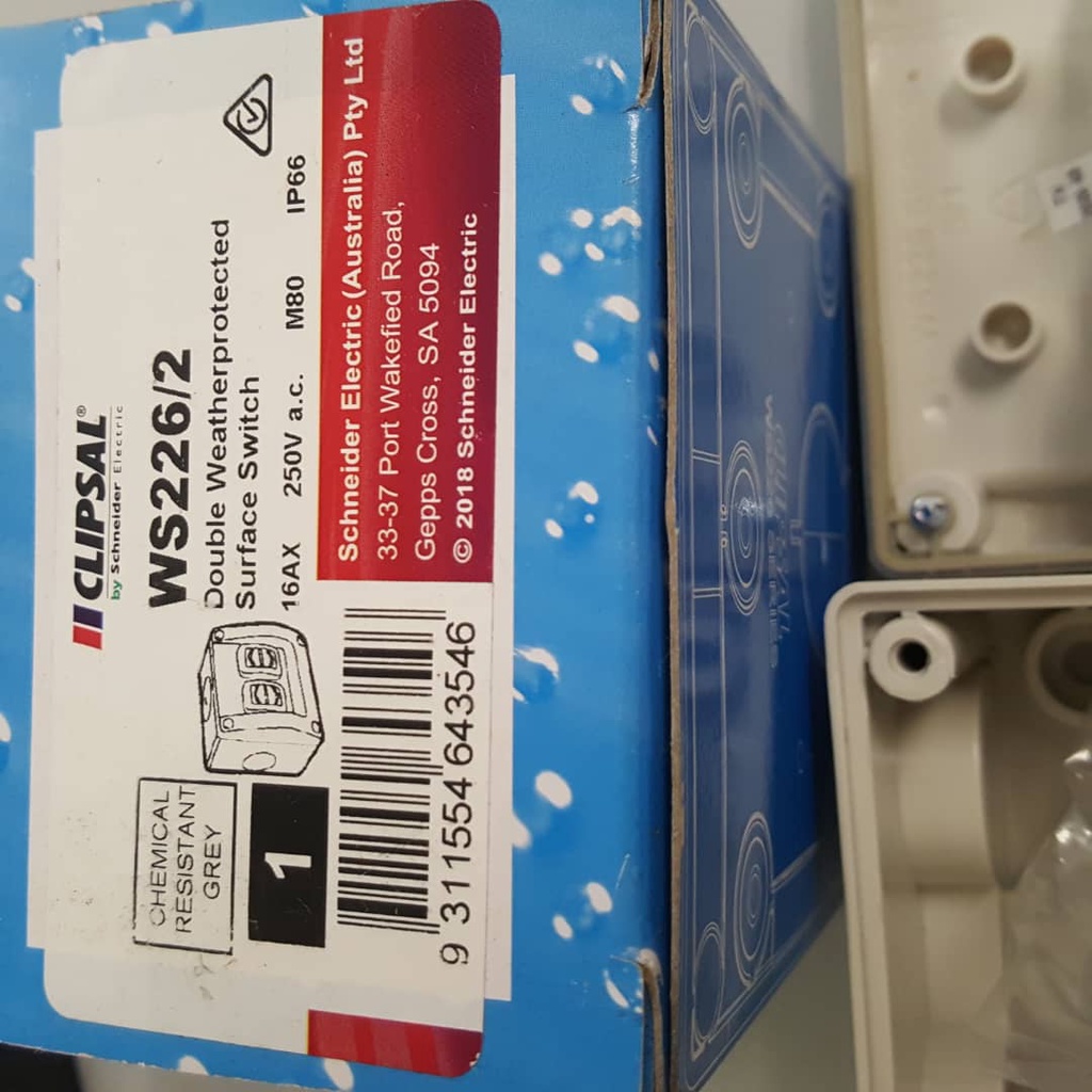 CLIPSAL WS226/2 DOUBLE SURFACE SOCKET. | Shopee Malaysia