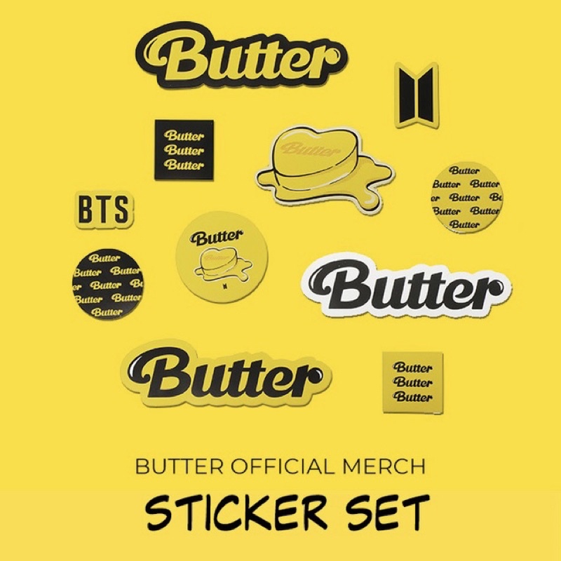BTS-BUTTER Sticker Set (Official Merch From) | Shopee Malaysia