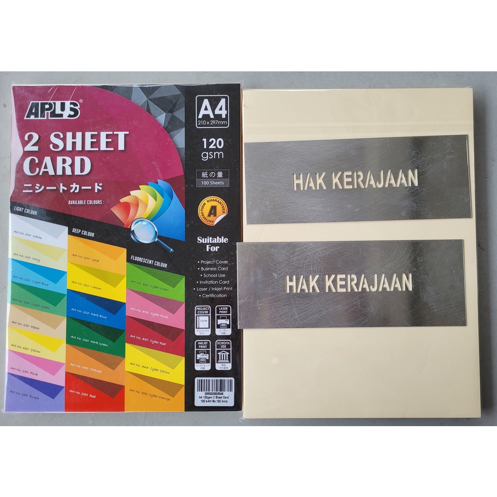 Aluminium Assets Label Paint Spray Plate - HAK KERAJAAN | Shopee Malaysia
