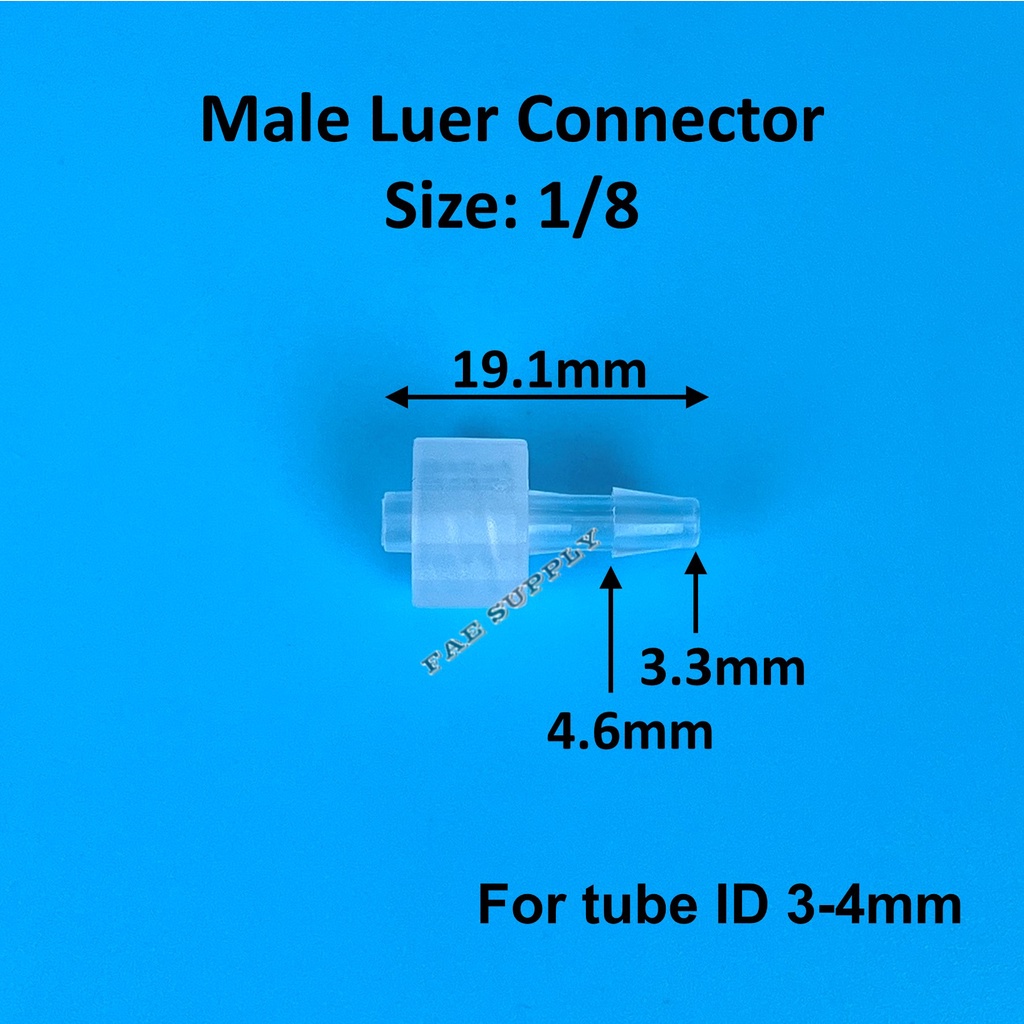 Luer barb Fittings tube hose Plastic Female male Luer Adapter PP for ...