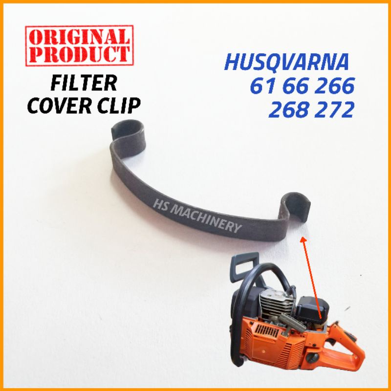Original Husqvarna 61 66 266 268 272 Chainsaw Air Filter Cover Clip ...